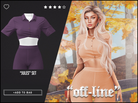 Second Life Marketplace - "Off-Line" x "Jules" Set / Mauve